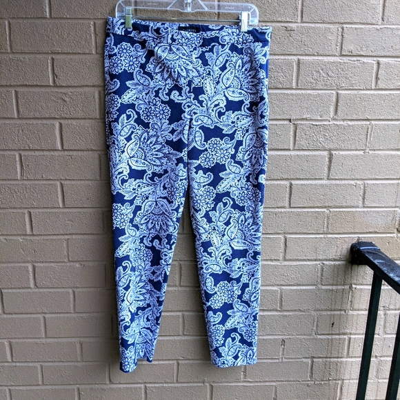 Talbots | Pants & Jumpsuits | Talbots Chatham Paisley Ankle Pants 2 ...